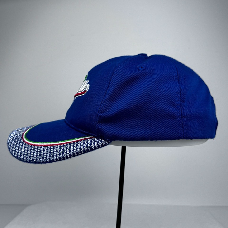 Italia Embroidered Blue Baseball Cap Adjustable Hook and Loop Italy Hat ...