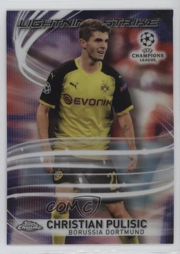 2017-18 Topps Chrome UCL Lightning Strike Christian Pulisic #LS-CP 13kb ...