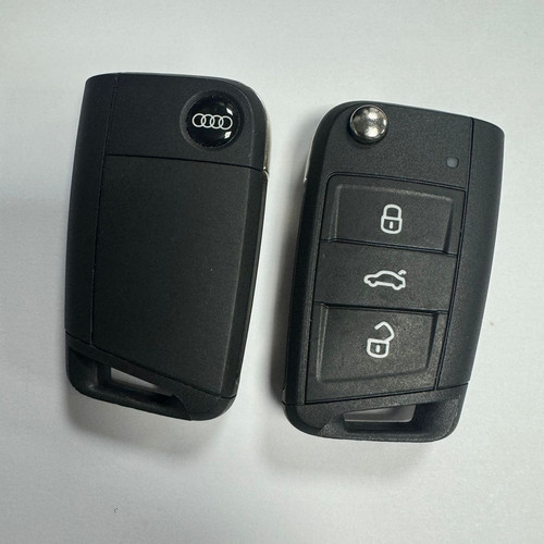 GENUINE AUDI 3 BUTTON REMOTE FLIP KEY FOB A1 SPORTBACK ETC TESTED ...