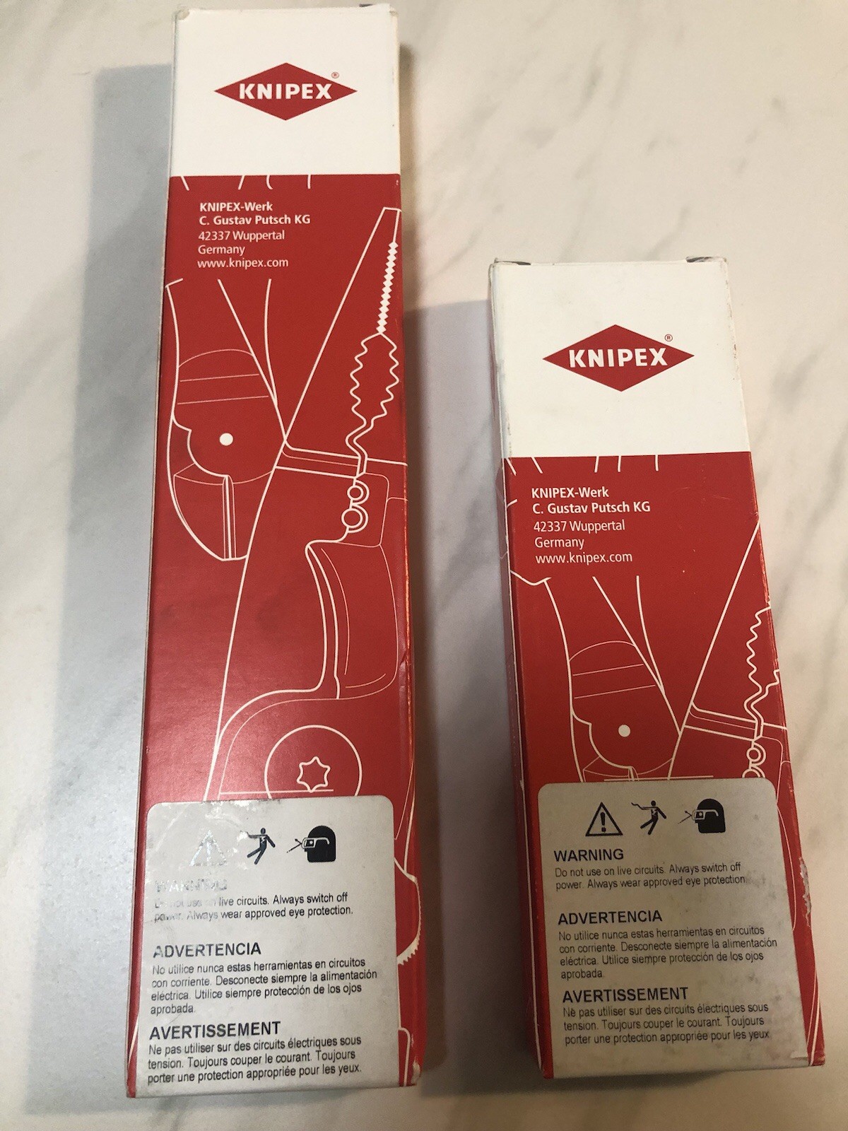 Set Of 2 Knipex 88 01 250 & 88 01 180 Alligator Self Locking Pliers ...