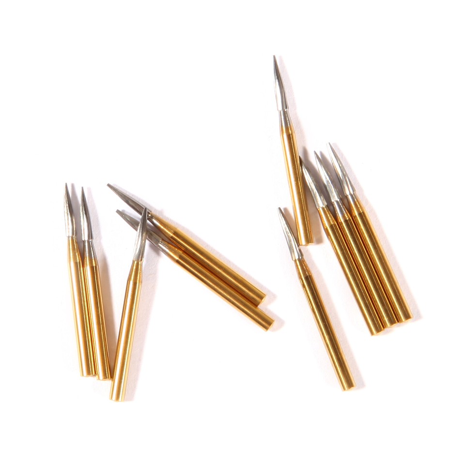 Dental Trimming & Finishing Gold Burs Carbide Bur FG 7901/7902 for High ...