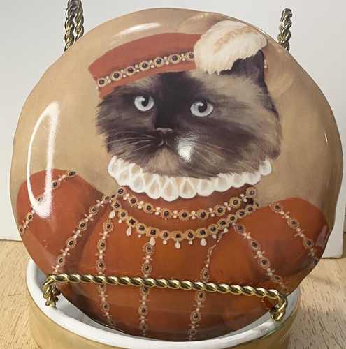 Renaissance Cat ~ Carol Lew Isabella Debutante Royal Trinket Box Cat ...