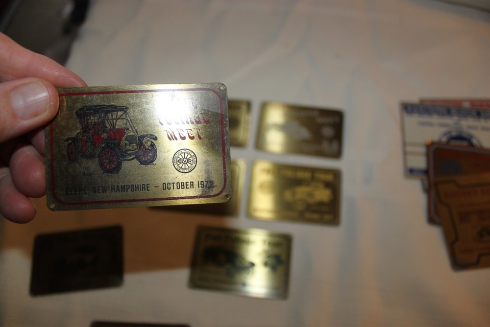 Fall Foliage Auto Car Meet Club Brass Plate Plaque 8 plates pieces | eBay