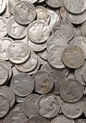 Dateless & Partial Date Buffalo Nickel Roll of 40 Coins | eBay
