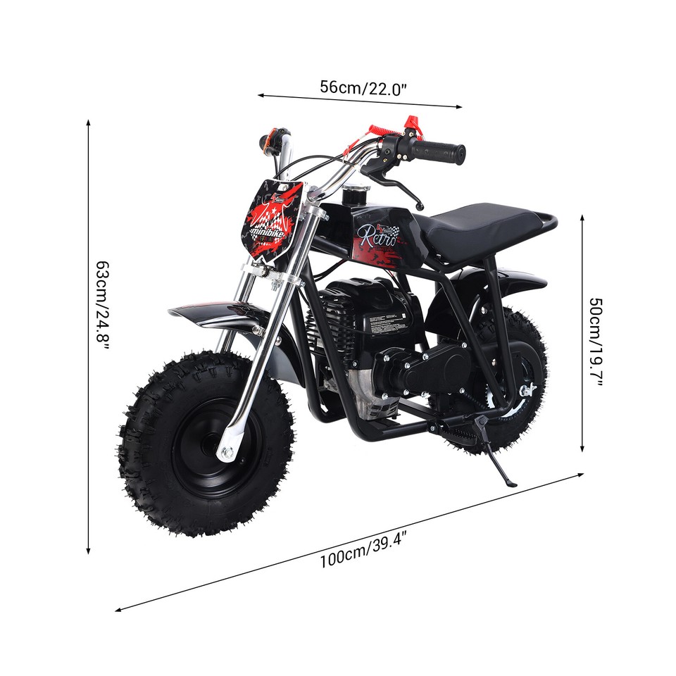 Mini Dirt Bike 40CC 4-Stroke Gas Bike Off-Rode Motor Bike 20MPH For Kid ...
