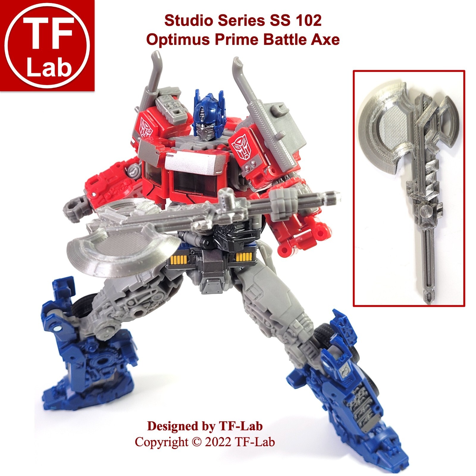 Battle Axe+Arm Blaster Upgrade Kit: Transformers Optimus Prime Studio ...