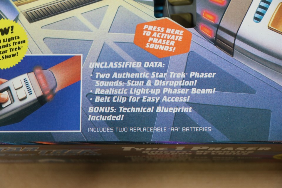 Star Trek The Next Generation Type 1 Phaser Collector's Edition 1994 ...