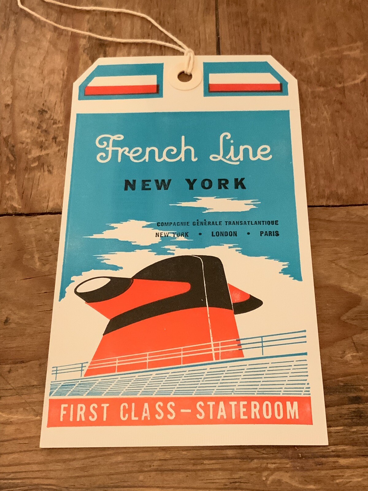 Vintage French Luggage Tags