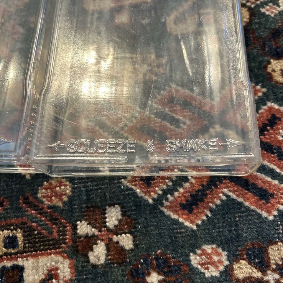 Vintage Clear VHS Squeeze and Shake Storage Cases Sleeves Protectors ...