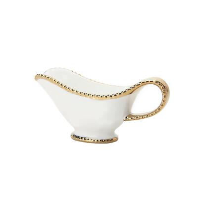 Porcelain Gravy Boat Dish Salad Dressing Server for Beefsteak Cooking ...