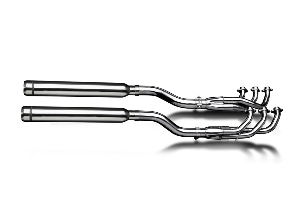 Honda F6C Valkyrie 1997-2004 Full Exhaust 6-2 21" Stainless Bull Nose ...