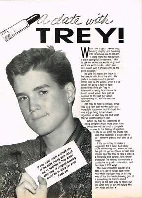 Trey Ames - 11" x 8" Teen Magazine Pinup Mini Poster Clipping | eBay