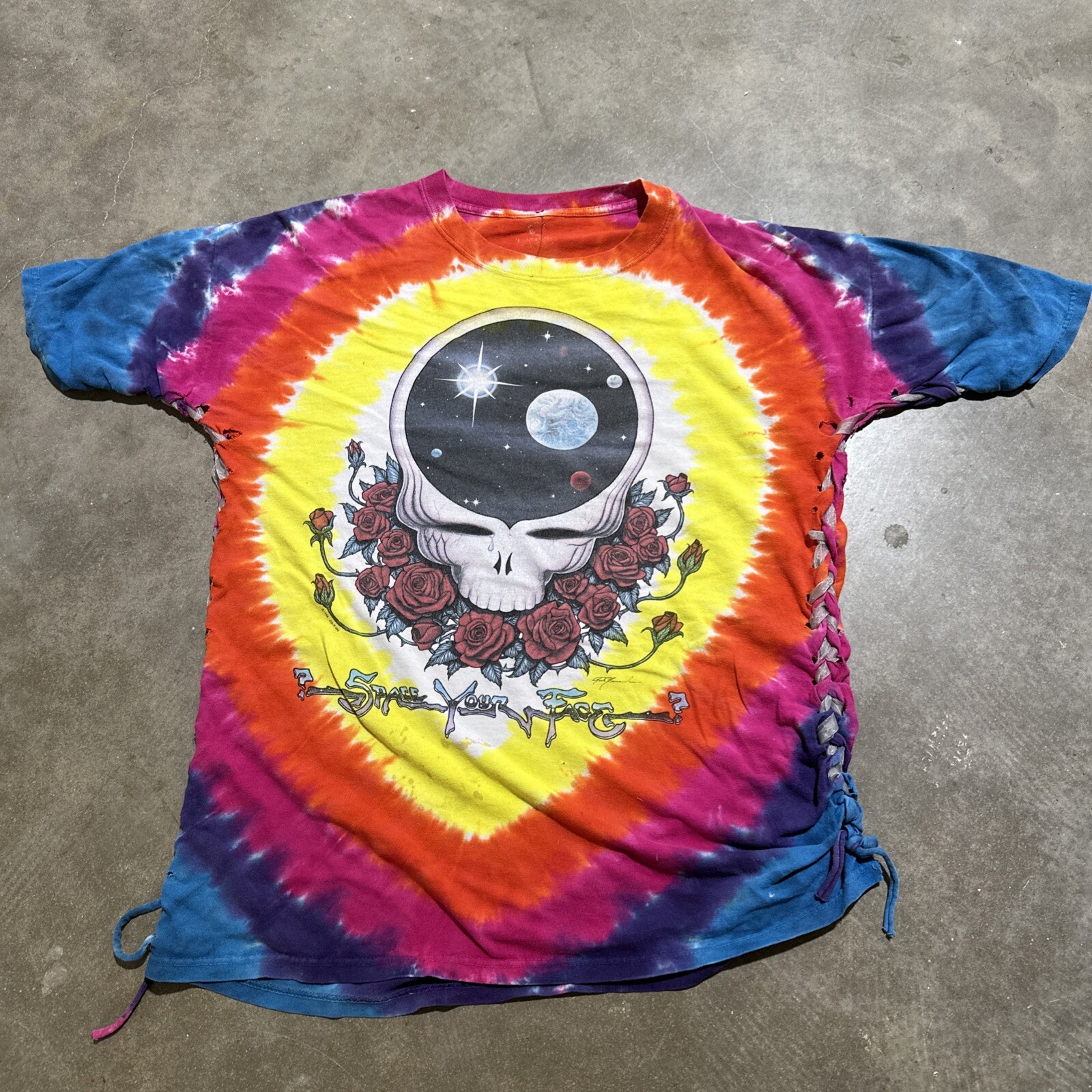 Vintage 1992 Grateful Dead Space Your Face Tie Dye Sh… - Gem