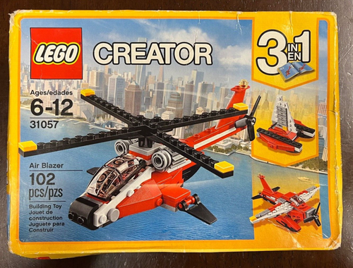 LEGO CREATOR 3 in 1 AIR BLAZER #31057 - HELICOPTER, SEAPLANE, CATAMARAN ...