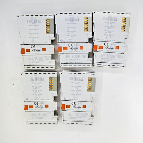 5pcs Beckhoff EL1008 EtherCAT Terminal, 8-channel digital input, 24 VDC ...