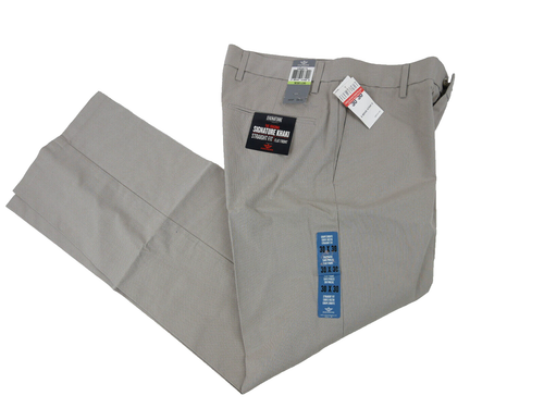 Dockers Signature Khaki Straight Fit Flat Front Flyweight Pants 30 x 30 ...