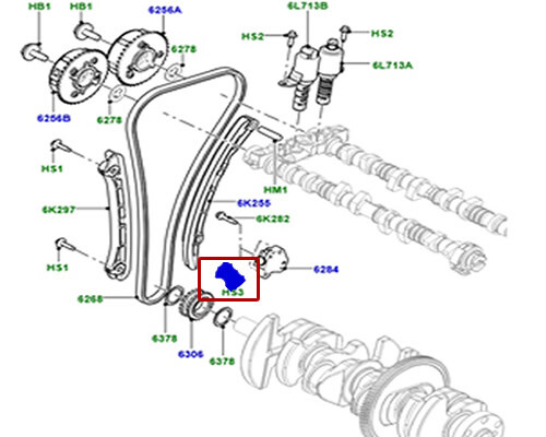 GENUINE LAND ROVER TIMING CHAIN TENSIONER SCREW 2.0L 16V PETROL ...