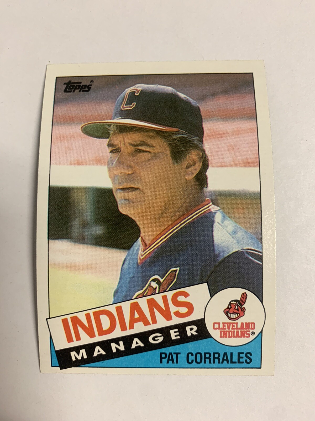 1985 Topps Manager Pat Corrales Cleveland Indians | eBay
