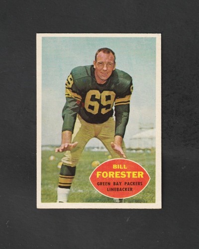 1960 Topps Bill Forester #58 ~~ Green Bay Packers ~~ Nice Card | eBay