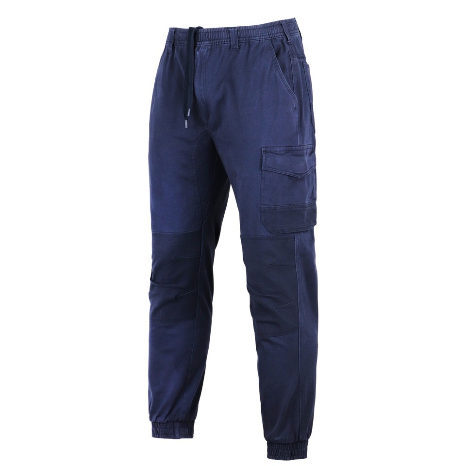 Mens Work Cargo Jogging Bottoms Elasticated Waist Tracksuit Sweatpant ...