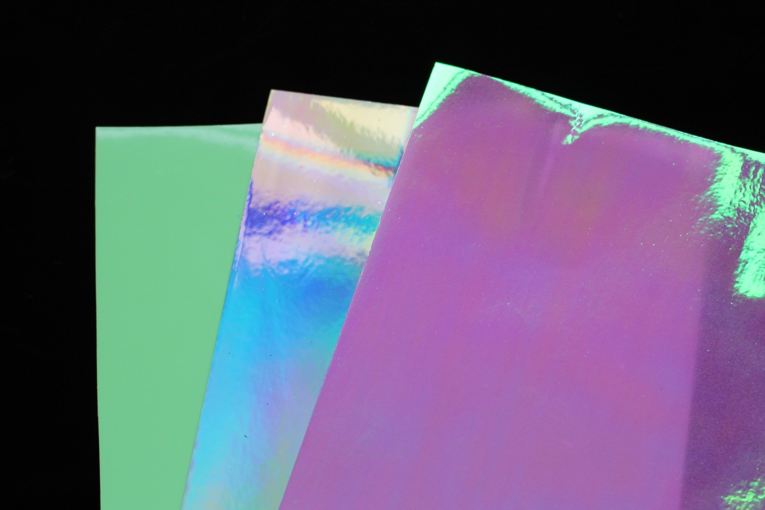 6 pcs 10X21cm 3 Colors Film Flash Artificial Fish Skin Jig Sticker Lure ...