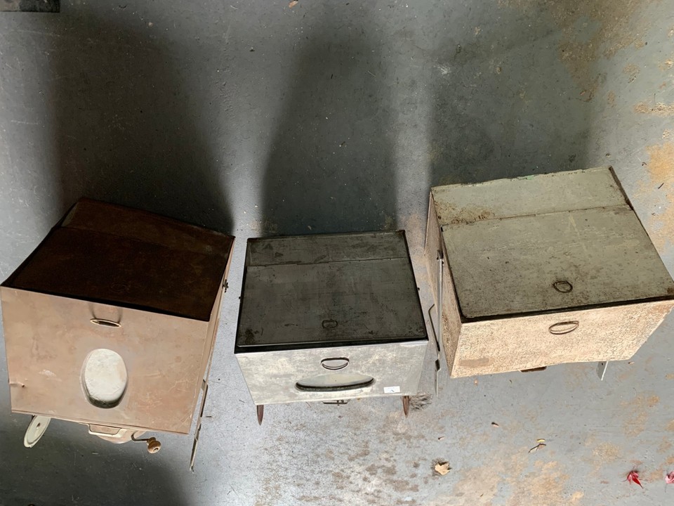 Hoosier Kitchen Cabinet spice jar rack, door mounted | eBay