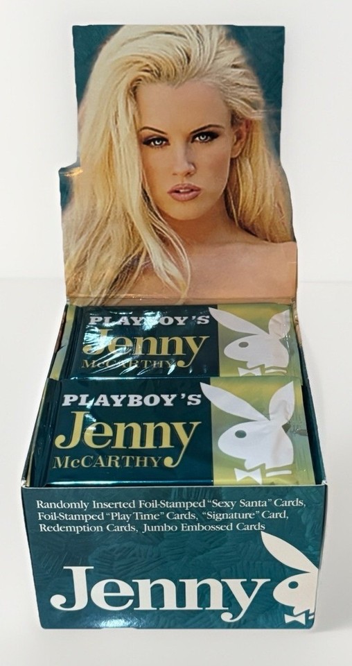 JENNY McCARTHY 1998 PLAYBOYS JENNY JUMBO EMBOSSED CARD 3X5 BOX TOPPER 1:10 BOXES | eBay