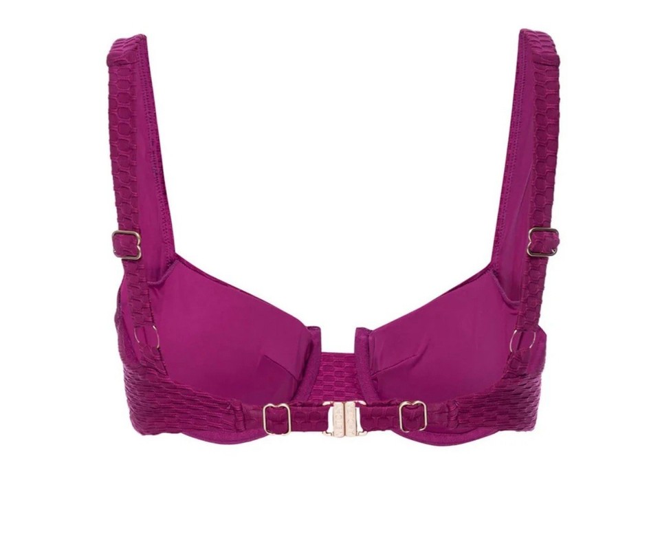 Vetchy Women’s LAGUNA BIKINI Top In BURGUNDY Size S DD+ New | eBay