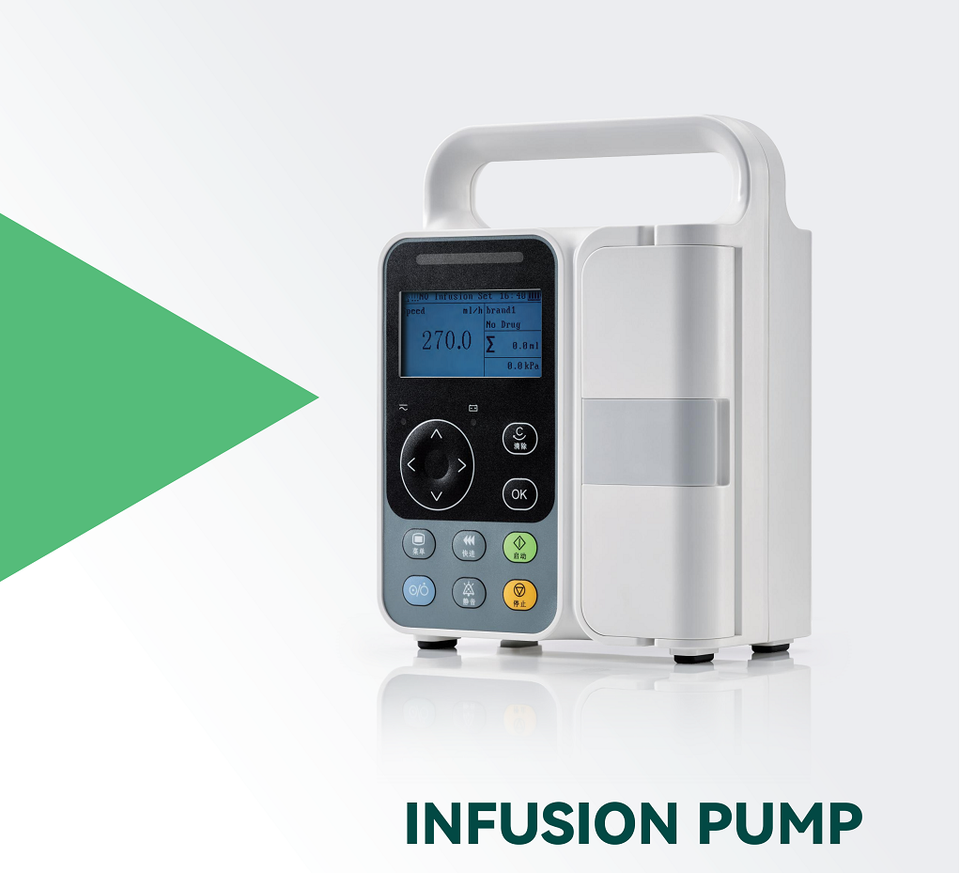 Medical Infusion Pump 1-1200ml/h Adjustable, LCD, Built-in Battery ...