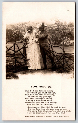 Blue Bell Poem Real Photo Vintage Postcard | eBay