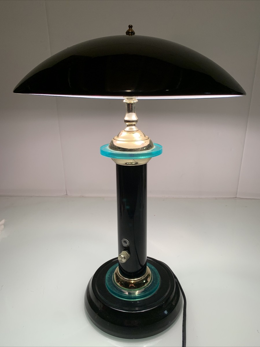 Vintage Memphis Design Atomic MCM Saucer Lamp Desk Table Vintage Memphis Design Atomic MCM Saucer Lamp Desk Table
