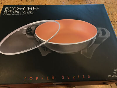 ECO+CHEF Electric Wok Ceramic Nonstick Appliances | eBay