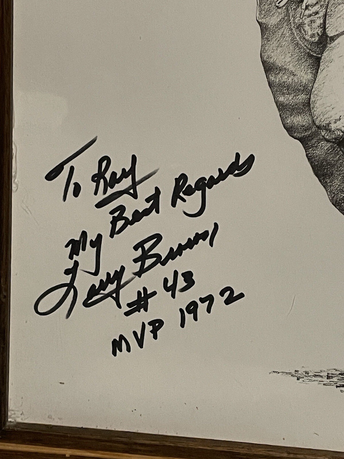 Vintage Washington Redskins Larry Brown Autographed Lithograph | eBay