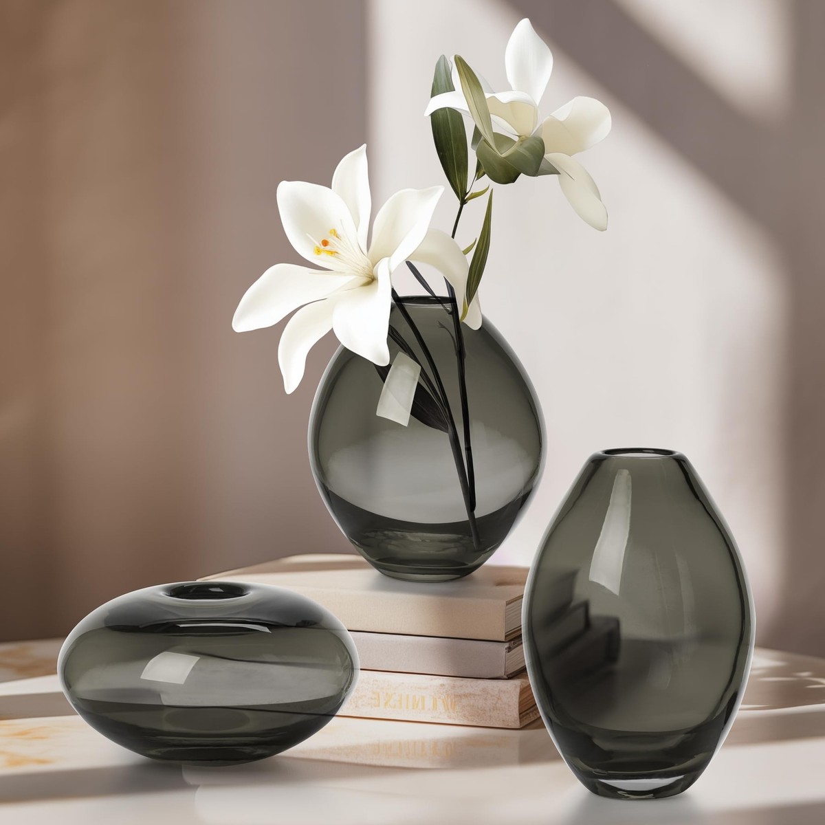 Art Glass Vase Set Of 3 Mini Vase Assorted Set/3