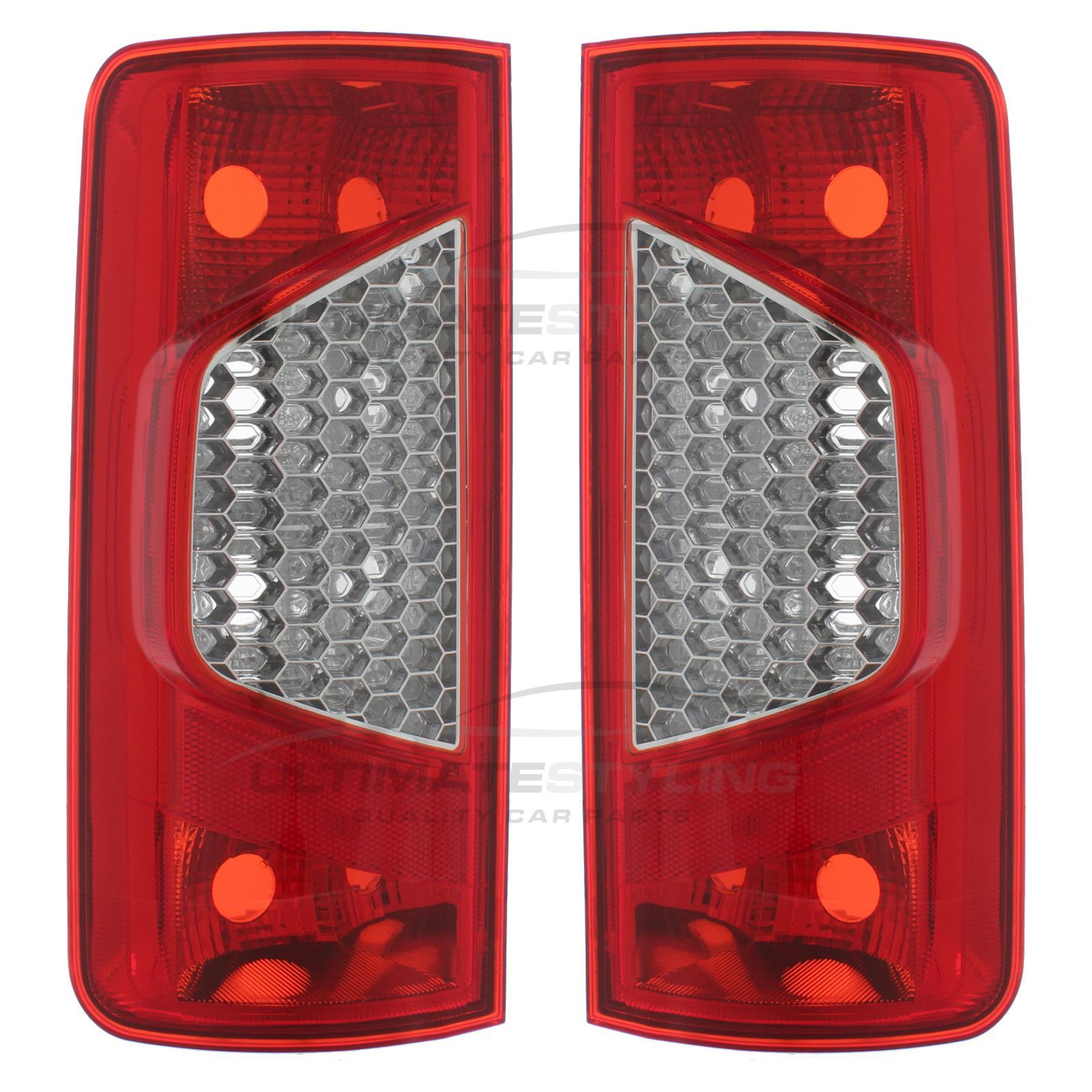 Ford Transit Connect Rear Light 2009-2013 Tail Lamp Back Lens Pair Left ...
