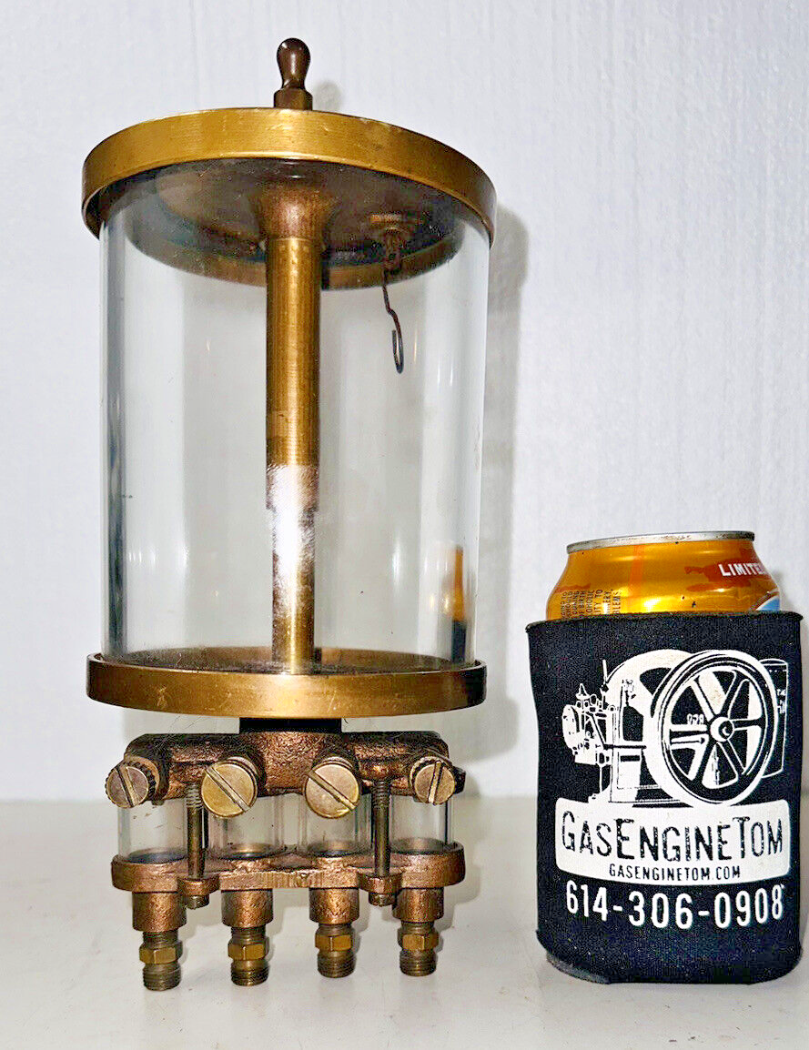 Large ESSEX No. 8 Four Feed Oiler Hit Miss Gas Engine Antique Steam ...