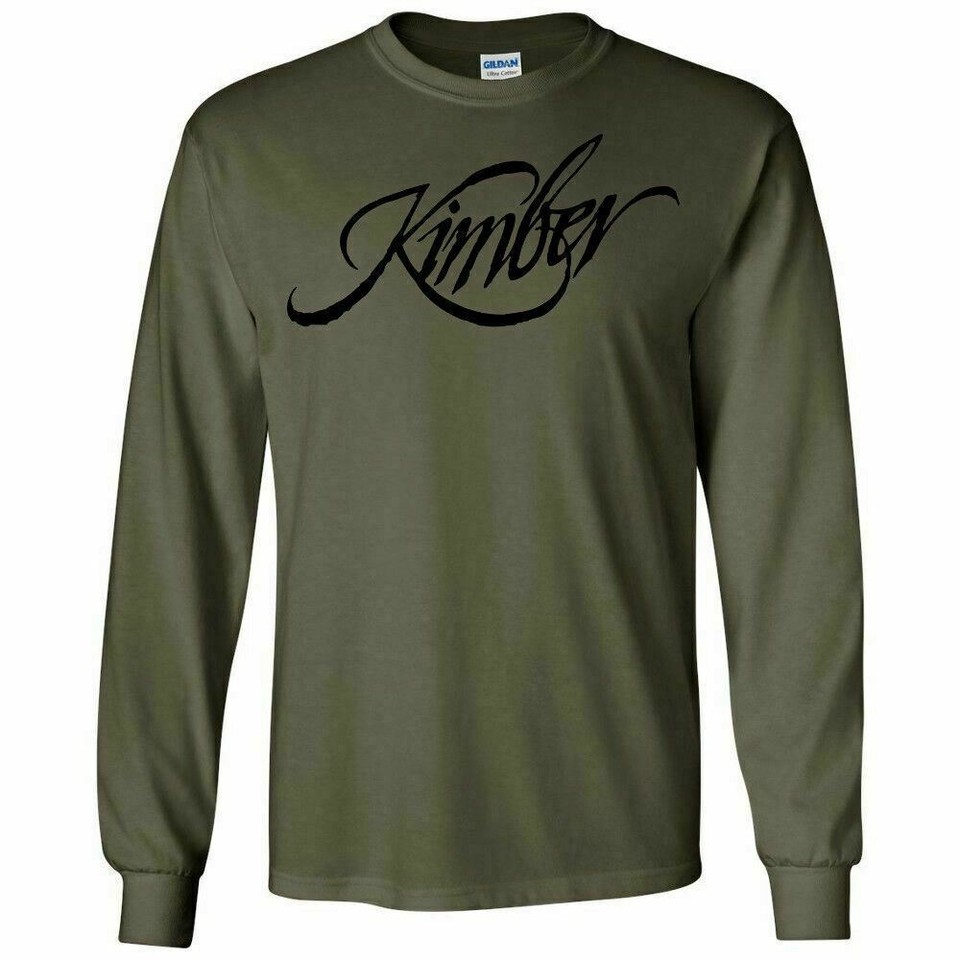 Kimber Black Logo Long Sleeve Shirt 2nd Amendment Pro Gun Tee Rifle ...