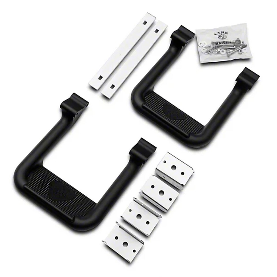 Carr HOOP II XP3 Black Multi-Mount Side Steps for Jeep Wrangler TJ Set ...