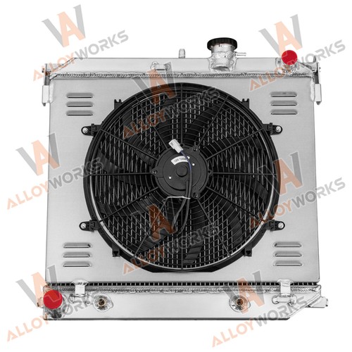 4 Row Aluminum Radiator Shroud Fan For 04-2012 Chevy Colorado GMC ...
