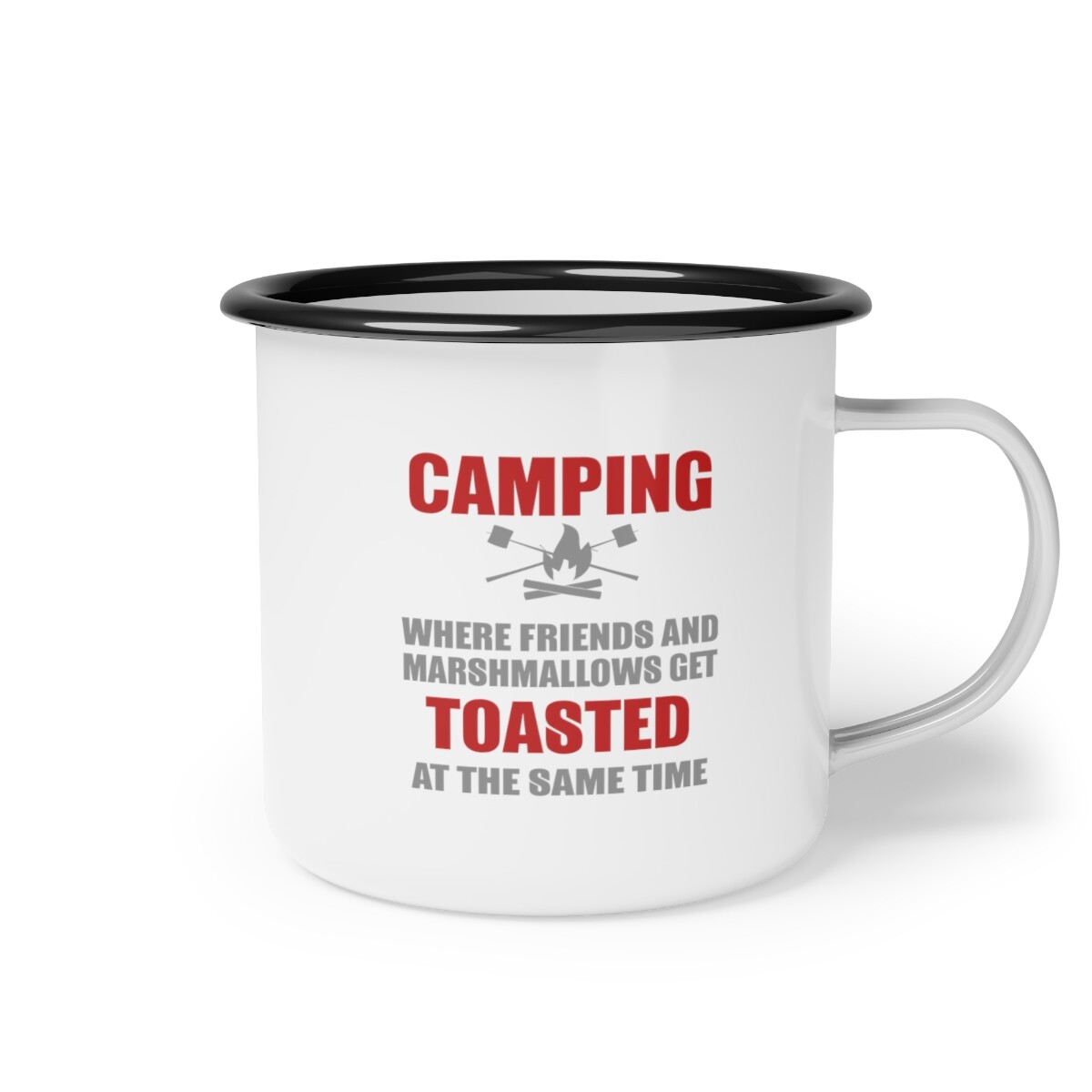 Enamel Camper Mug. Funny Quote Campers Cup 12 oz. Camping Lovers ...