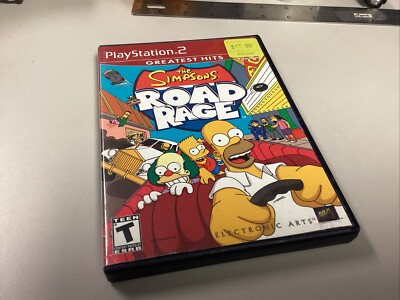Sony PlayStation 2 PS2 The Simpsons Road Rage Game, Case, Manual ...