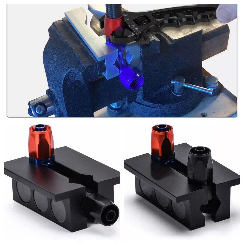 Aluminum For AN Fittings Assembly Vise Jaw Protective Inserts Tool w ...