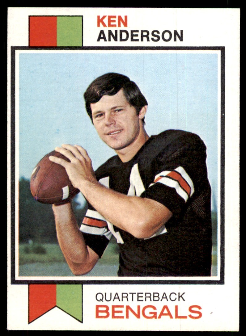 1973 Topps Football Cards Ken Anderson Rookie HOF Cincinnati Bengals ...
