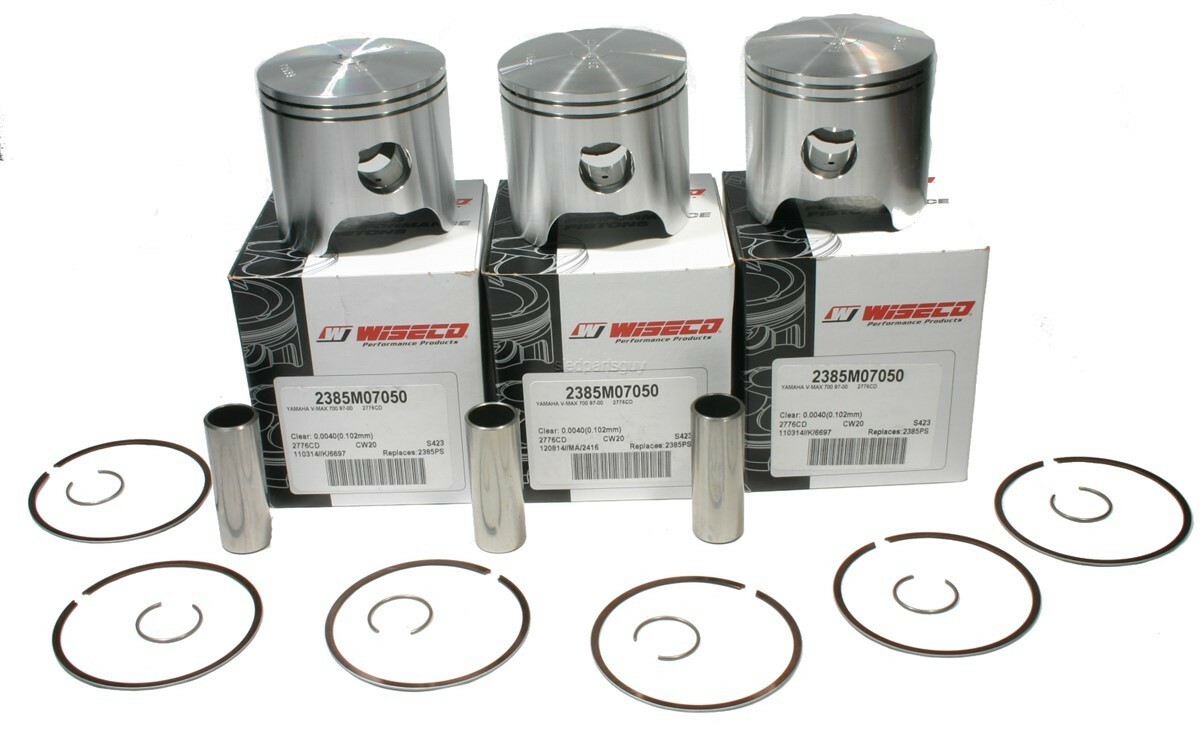 Yamaha Venture 700, 1998-2003, Wiseco Pistons; Set of 3 - 2385M07050 | eBay