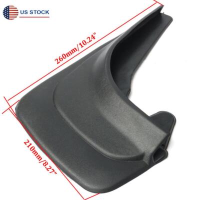 Pair Black Front+Rear Mud Flap Mudflaps Splash Guards Bumper Cover ...