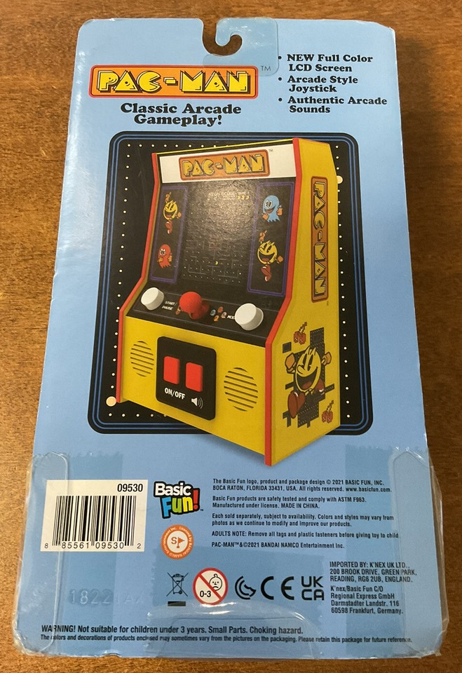 Basic Fun Arcade Classics - Pac-Man Color LCD Retro Mini Arcade Game 5. ...