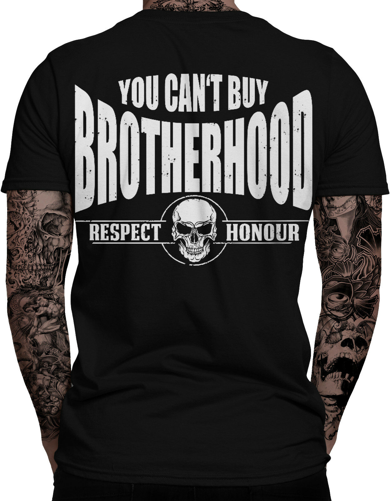 YOU CAN'T BUY BROTHERHOOD Biker Herren T-Shirt MC Outlaw Bobber ...