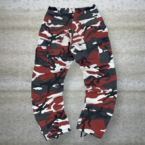 Vintage Military Red Camo Tactical Pants 30x30 Rick & Morty Art Baggy ...