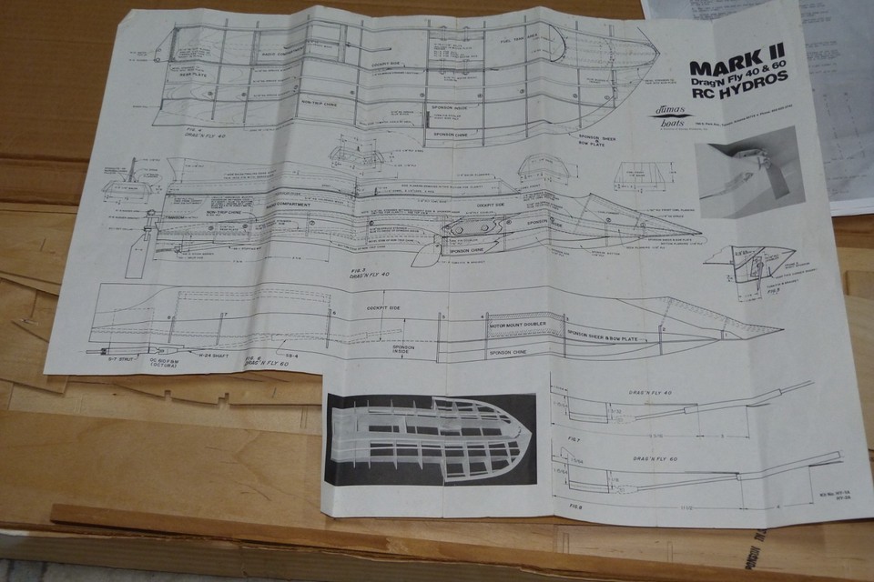 Dumas Dragonfly60 RC Hydroplane model boat kit | eBay