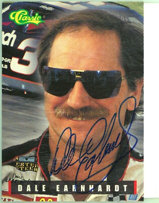 1995 Finish Line Classic 89 Dale Earnhardt Autographed Card With COA | eBay